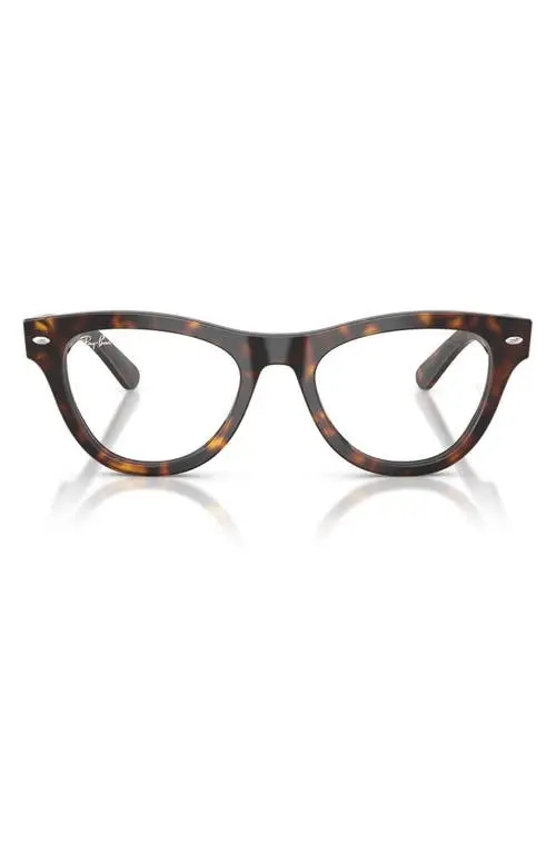 Ray-ban 50mm Square Optical Glasses - Havana