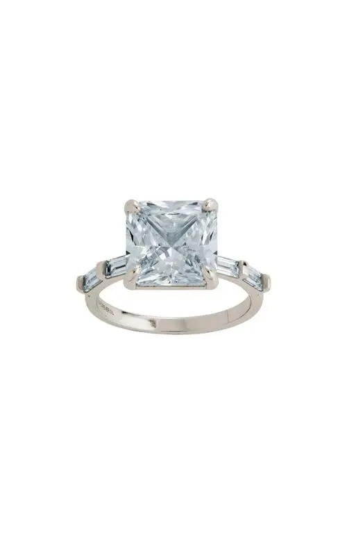 Sterling Forever Princess-cut Cubic Zirconia Ring - Silver