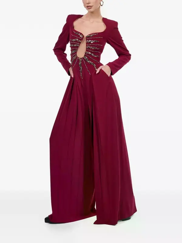 ARAFTU Embellished Cutout Jumpsuit