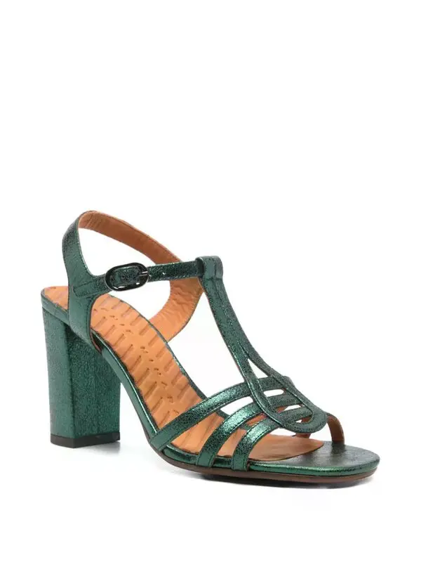 Chie Mihara T-strap Block Heel Sandals