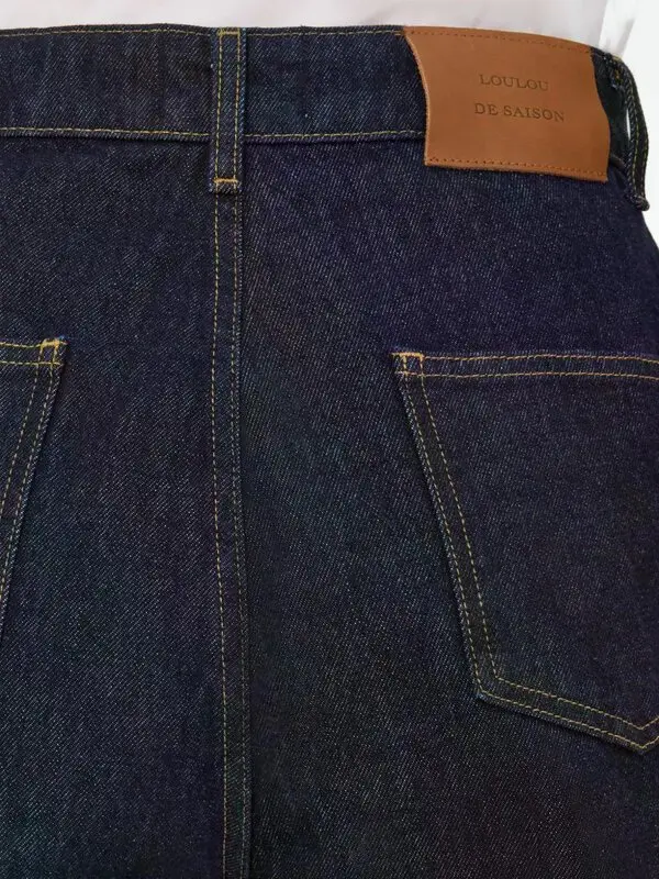 Loulou De Saison Five-pocket Denim Shorts - Blue