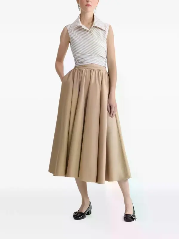 PATOU Striped Sleeveless Top - Neutrals