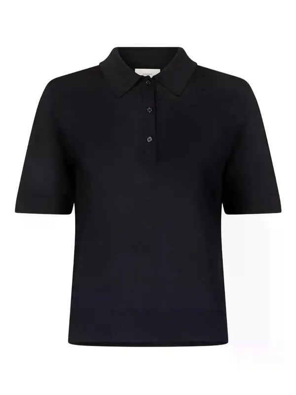 Loulou De Saison Migo Button Ribbed Polo Shirt