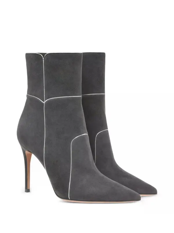 GIANVITO ROSSI Pointed-toe Panelled Boots