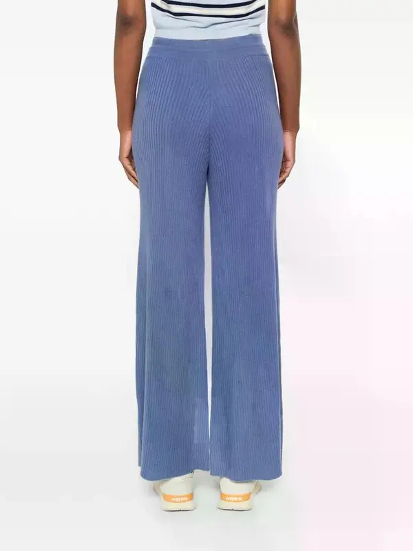 Eric Bompard Drawstring Ribbed Knit Trousers