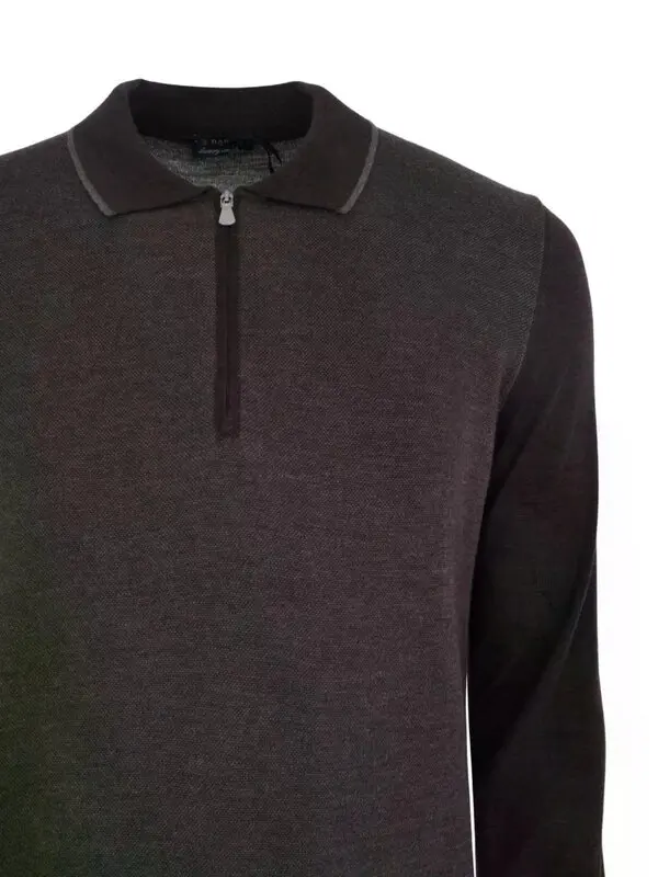 BARBA NAPOLI Zip Polo Knitwear