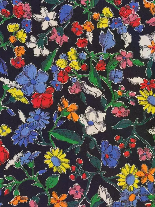 Vintage Flower-pattern Handkerchief