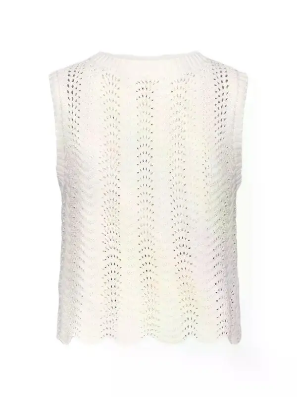 Loulou De Saison Crochet Top - Neutrals