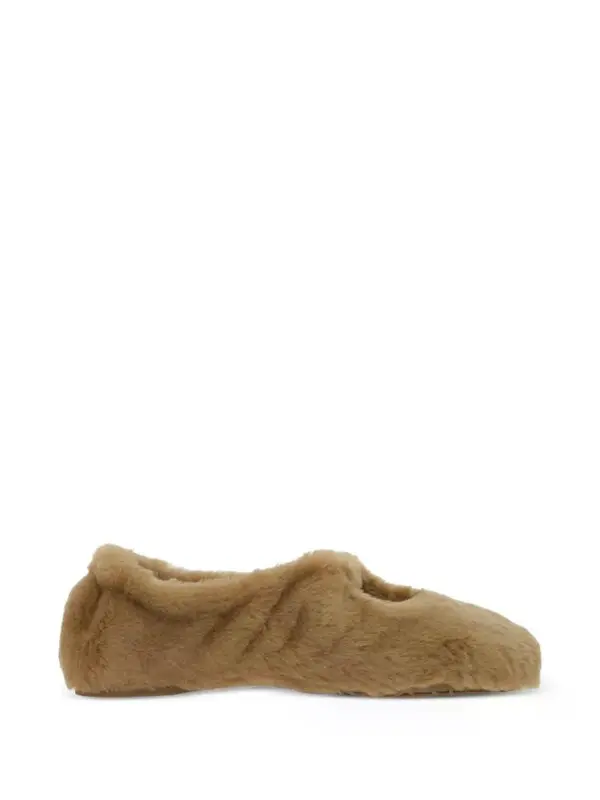 Loewe Anagram Pebble Ballet Flats - Neutrals