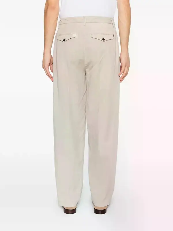 DONDUP Soft Straight Trousers - Neutrals