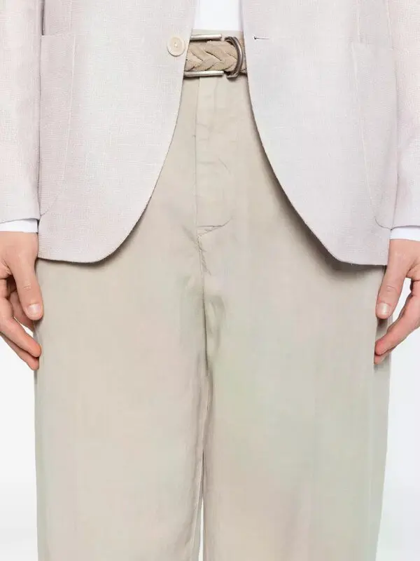 DONDUP Soft Straight Trousers - Neutrals