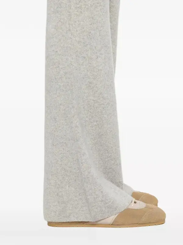 Eric Bompard Ribbed Flared Trousers - Grey