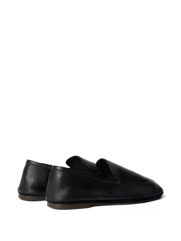 LEMAIRE Lemiare Nappa Lambskin Slip-on Slippers - Black