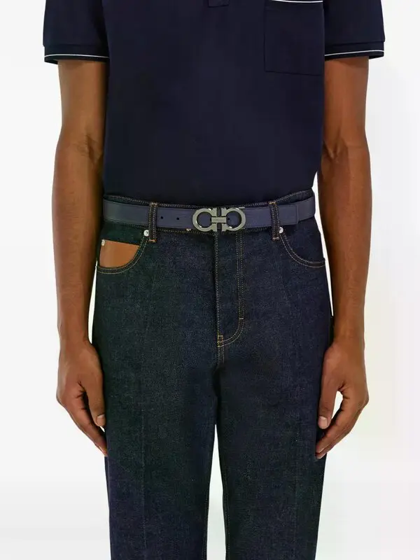 FERRAGAMO Reversible Gancini Belt