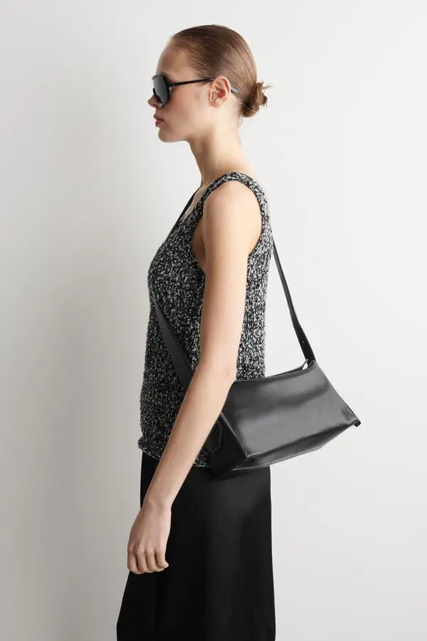 Cos Plinth Leather Crossbody Bag
