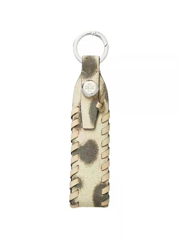 Tory Burch Leather Woven Bag Charm