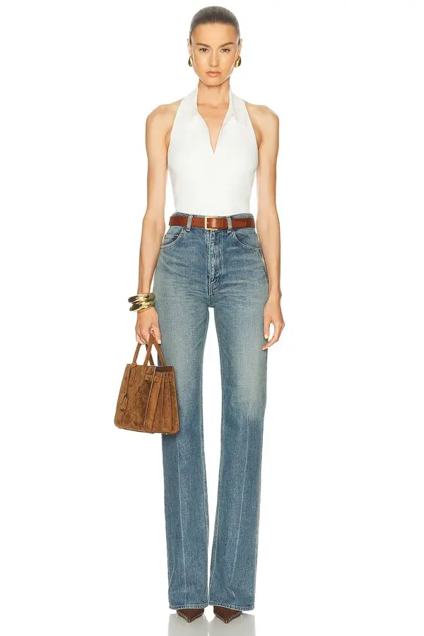 Simkhai Chloe Knit Halter Tank Top