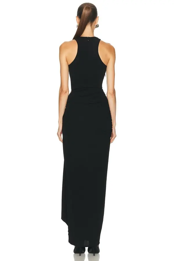 Casablanca Draped Maxi Dress