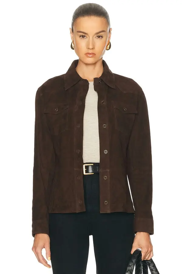ARMA Faye Goat Suede Overshirt