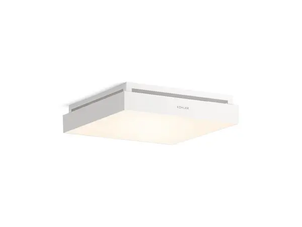 KOHLER Atmo 13-7/8" X 13-7/8" Smart Bathroom Exhaust Fan With Light - One-color