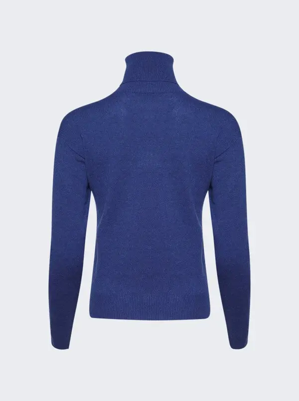 Saint Laurent Turtleneck Sweater - Blue