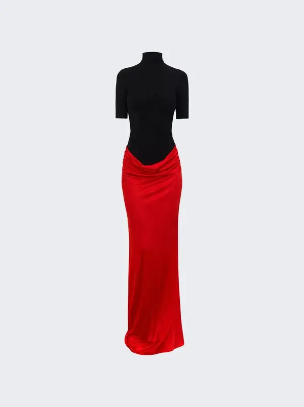 Burc Akyol Contrast Caryatid Gown