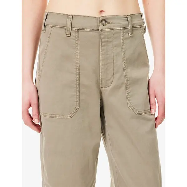 FRAME The Ranger Utility Stretch-cotton Trousers - Thyme