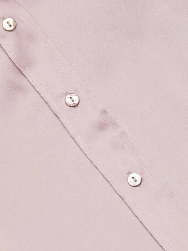 L'Agence Dani Silk Blouse Top - Icy Lilac