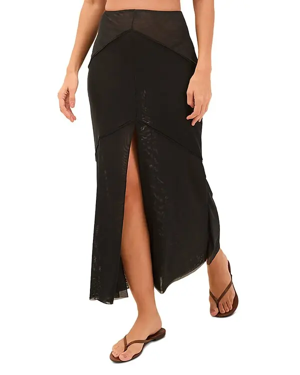 VIX PAULA HERMANNY Taly Long Cover Up Skirt - Black