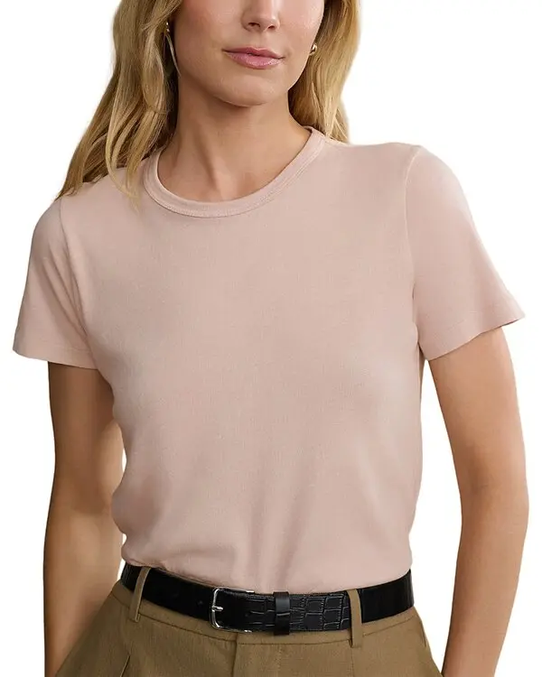 Jenni Kayne Cotton Slim Tee - Blush