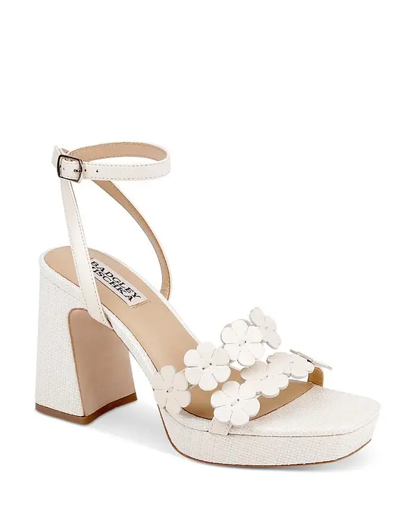 Badgley Mischka Waverly Sandals - Cream Leather