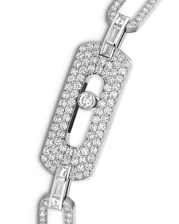 Messika 14k Move Link Diamond Gourmette Bracelet