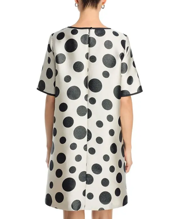 Caroline Rose Talia A-line Dress - Black/ivory