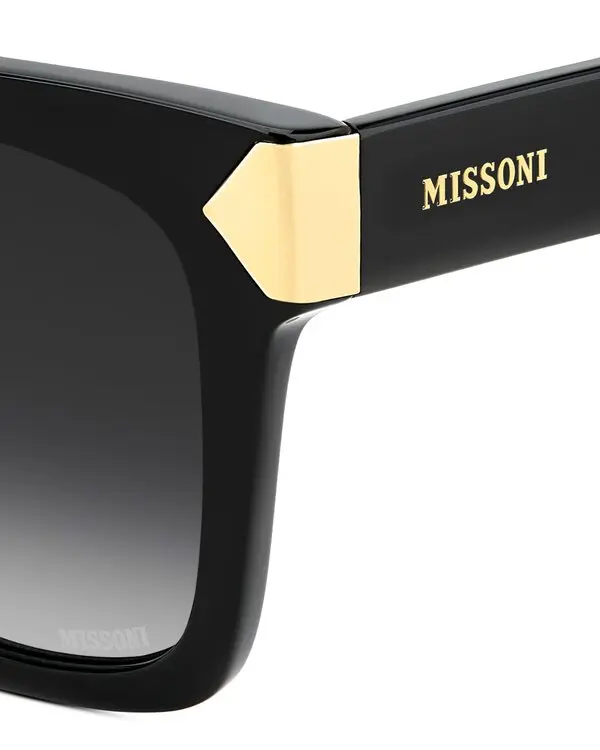 Missoni Square Sunglasses, 52mm - Black