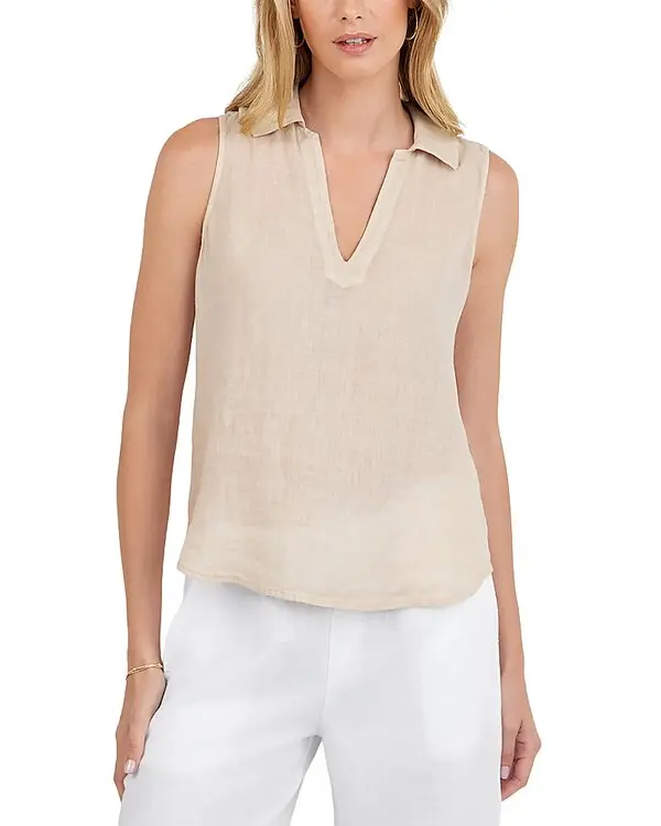Bella Dahl Sleeveless Linen Pullover - Linen Sand