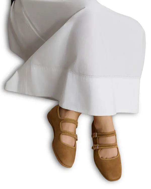 Jenni Kayne Wren Mary Jane Flats - Toffee