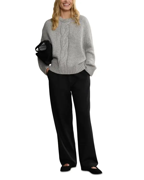 Jenni Kayne Tove Crewneck Sweater - Heather Grey