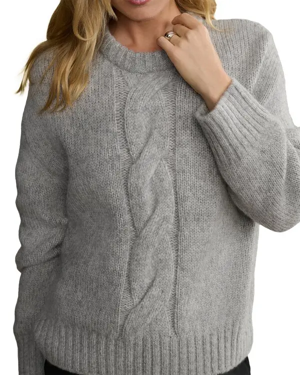 Jenni Kayne Tove Crewneck Sweater - Heather Grey