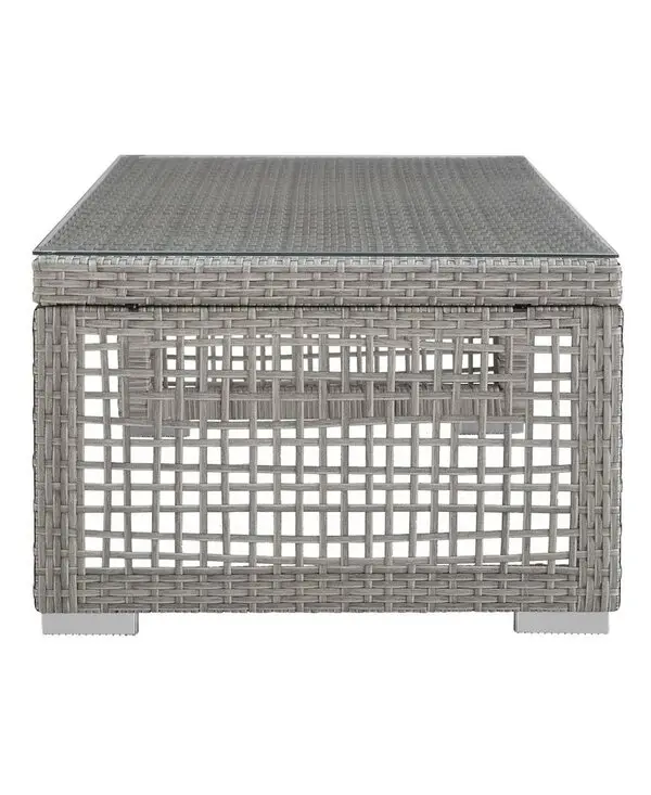 MODWAY Aura Rattan Outdoor Patio Coffee Table
