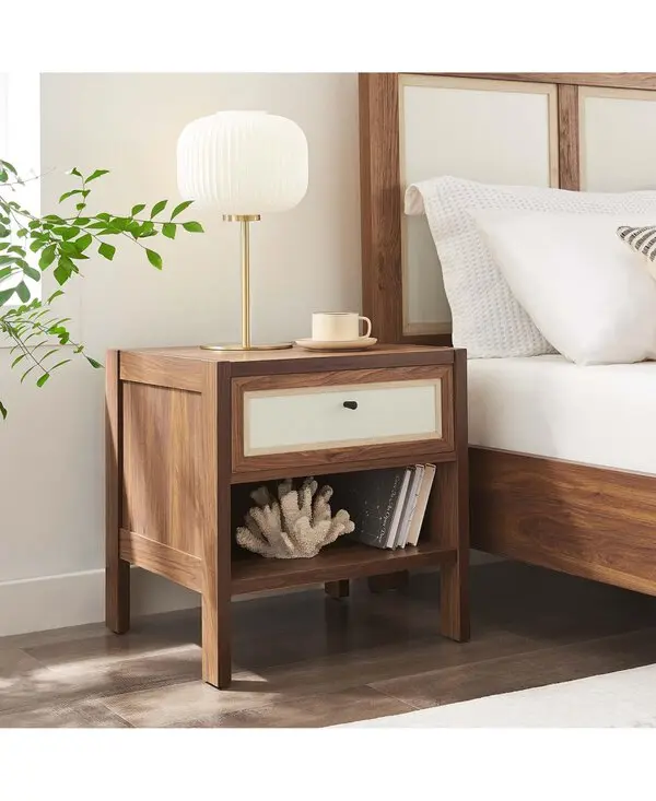 MODWAY Capri Wood Grain Nightstand