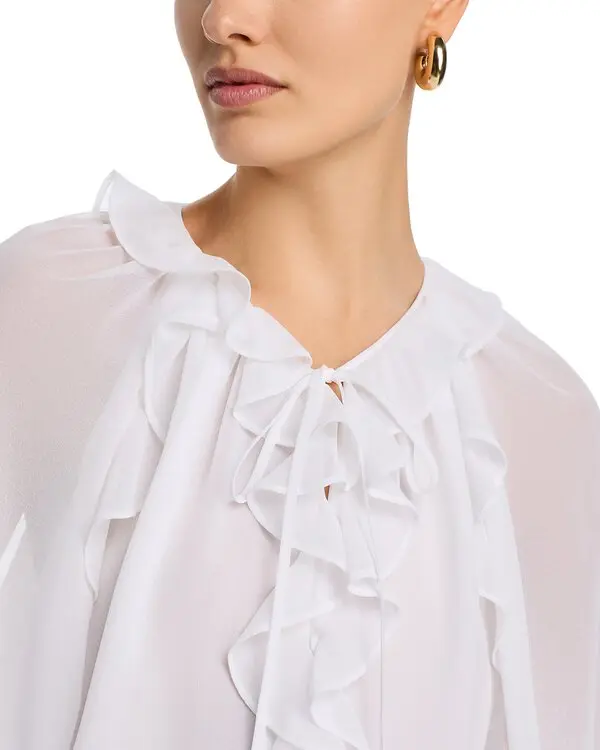 Kobi Halperin Katya Ruffled Blouse - White