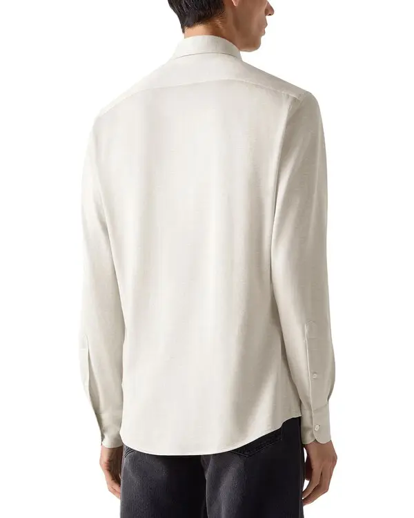 Zegna Silk Linen & Cotton Shirt