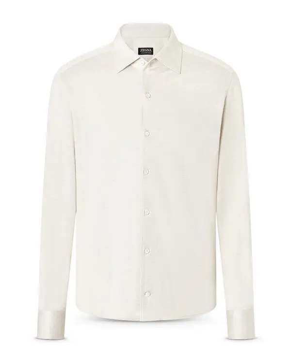 Zegna Silk Linen & Cotton Shirt