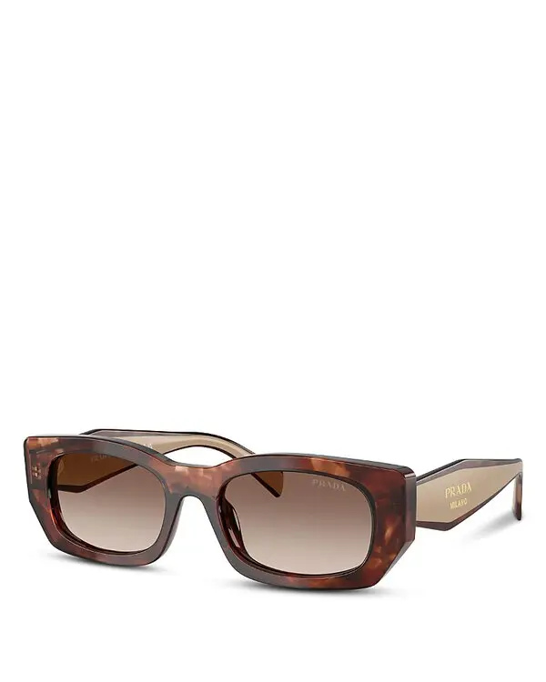 Prada Pr Boss Pillow Sunglasses, 53mm - Caramel Tortoise