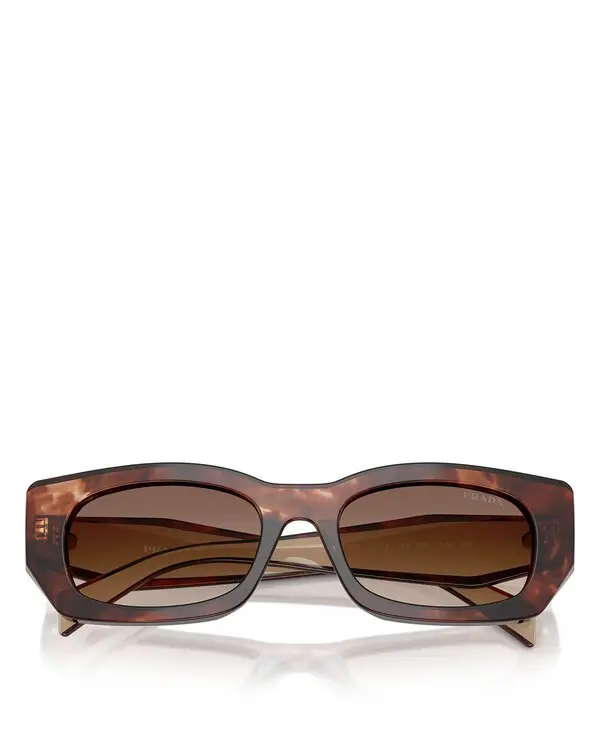 Prada Pr Boss Pillow Sunglasses, 53mm - Caramel Tortoise