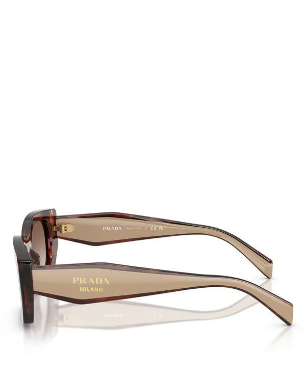 Prada Pr Boss Pillow Sunglasses, 53mm - Caramel Tortoise