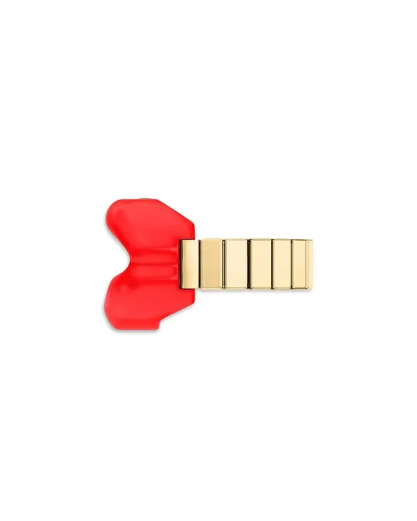 Fossil Lips Watch Ring, 23mm X 6mm - Gold/lips