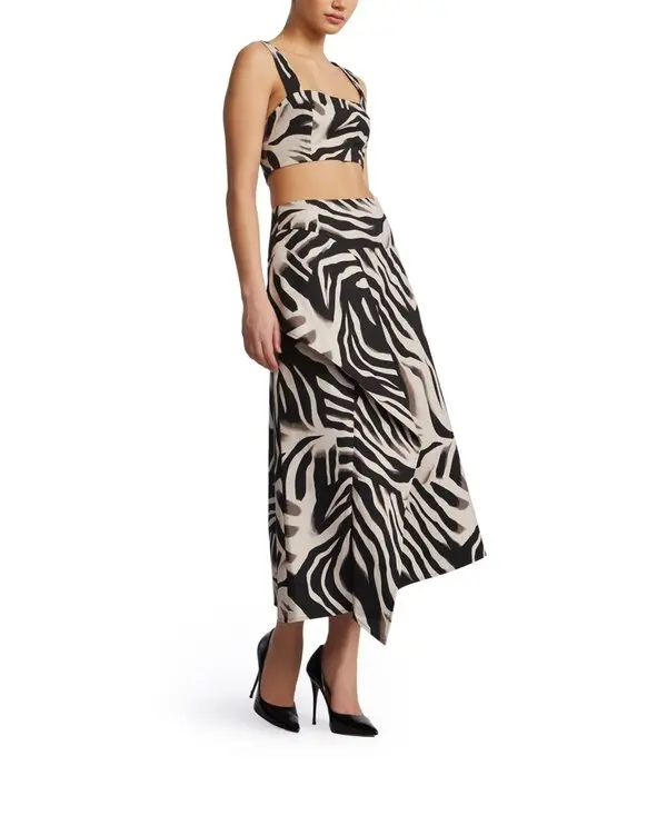 Bcbgmaxazria Printed Midi Skirt