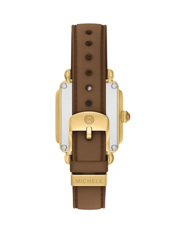 Michele Deco Mid Sport Watch, 29mm X 31mm - Brown/white