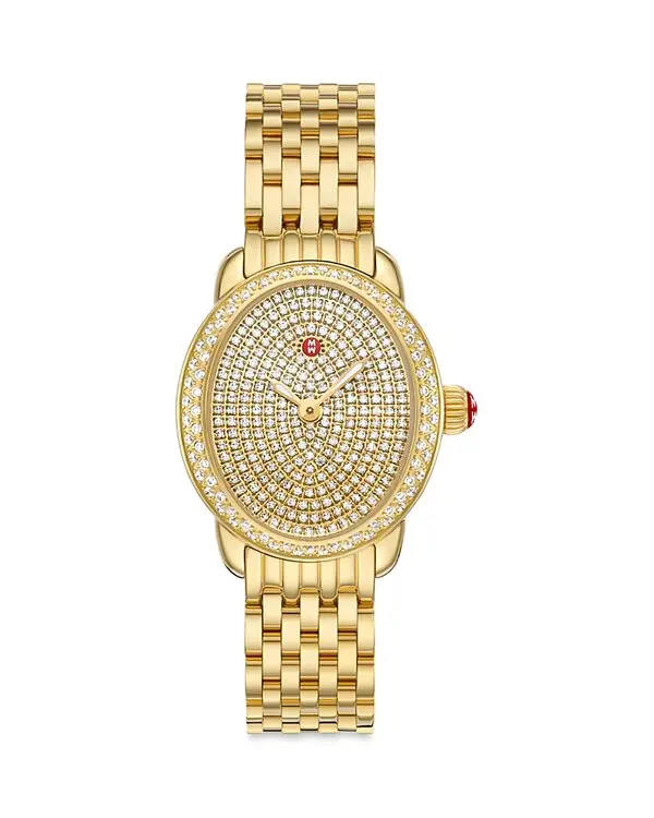 Michele Limited Edition Serein Oval Watch - Gold/gold